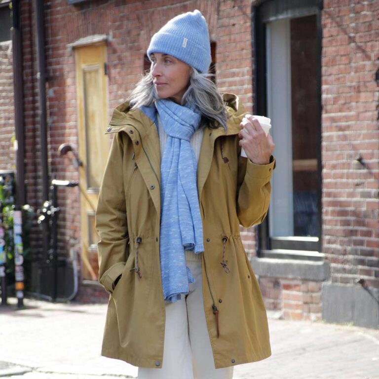 Silk Wool Wrap | Firefly Knit Wrap | Swans Island Co.